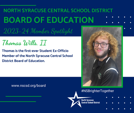 Meet the NSCSD’s first-ever student board of education member | North Syracuse Central School ...